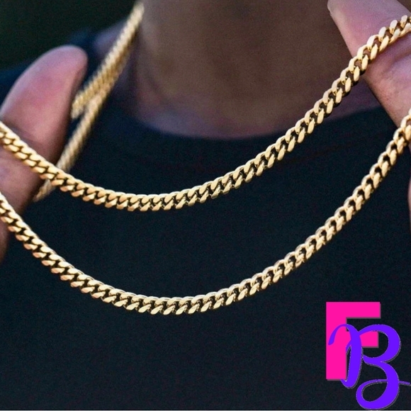 Urban Legend | Accessories | New 6mm 2 4k Miami Cuban Neck Chain | Poshmark